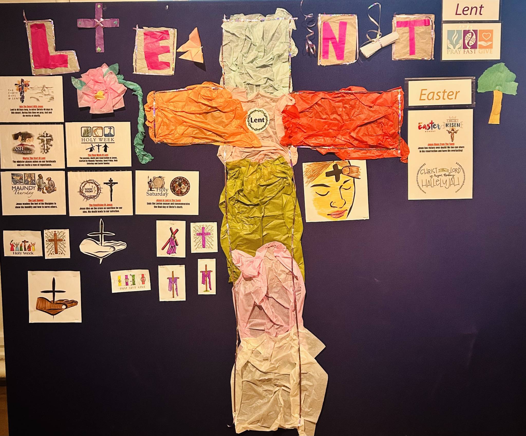 Lent Chapel Decorations - Ursuline High School